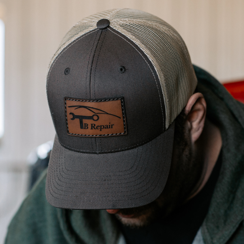 Custom Leather Patch | Custom Leather Patch Hats – Leatherwood Custom ...