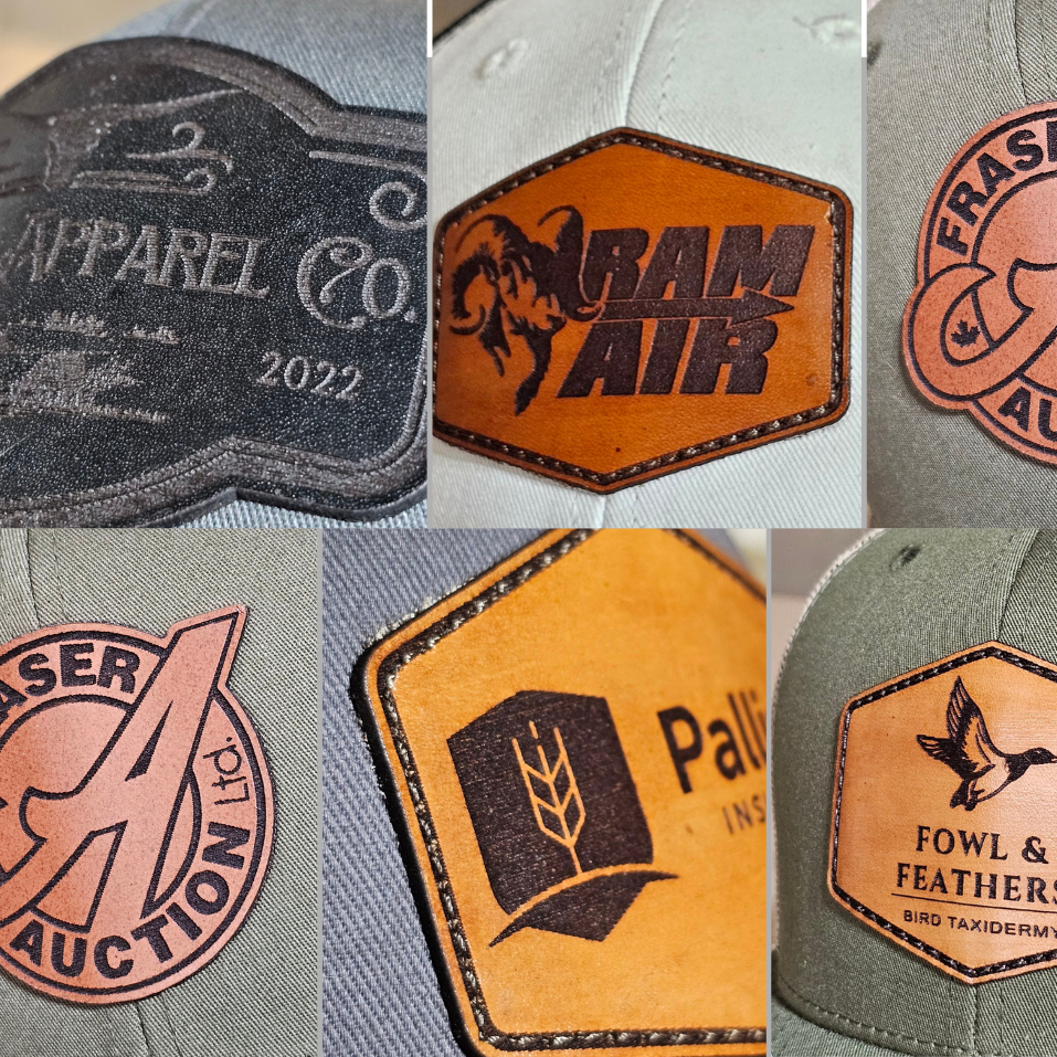 Custom Leather Patch | Custom Leather Patch Hats – Leatherwood Custom ...